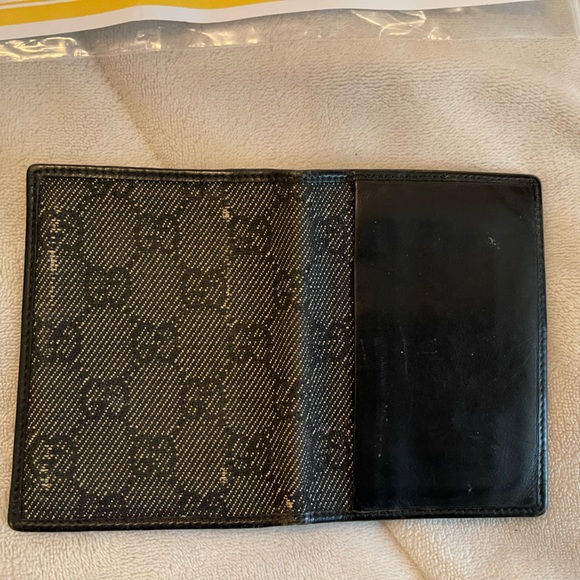 Gucci | Other | Gucci Credit Card Flap Holder Wallet In Canvas Brown ...